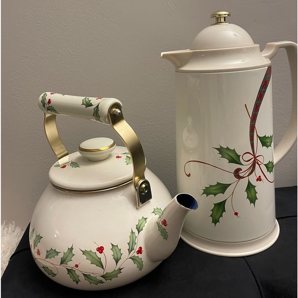Lenox | Kitchen | Lenox Christmas Theme Kettle Thermal Carafe Holiday ...